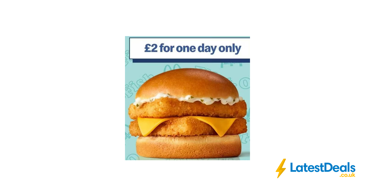 McDonald's Double Filet-O-Fish £2 Today Only Via App at McDonald's
