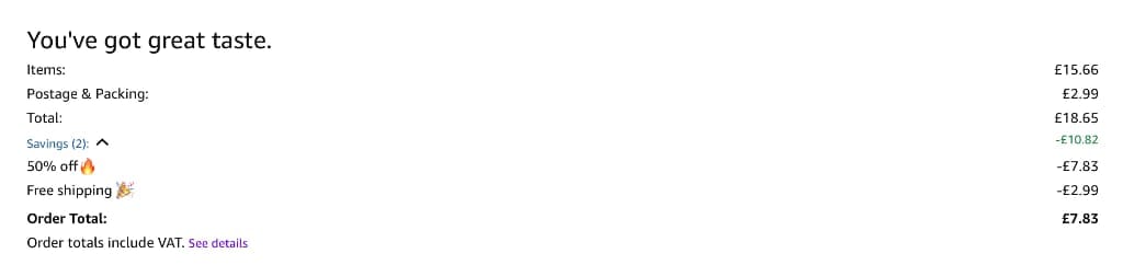 50% Off Discount Code For Everything at Amazon Haul - One Per Customer